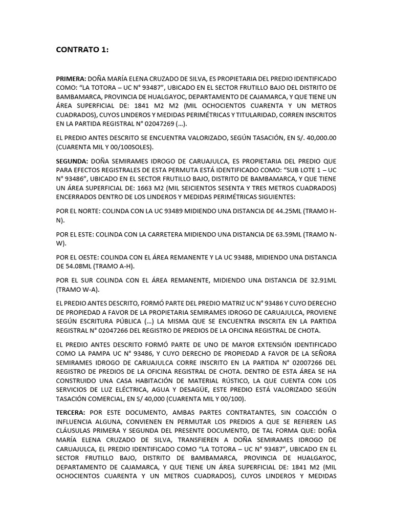 CASOS - Contratos | PDF