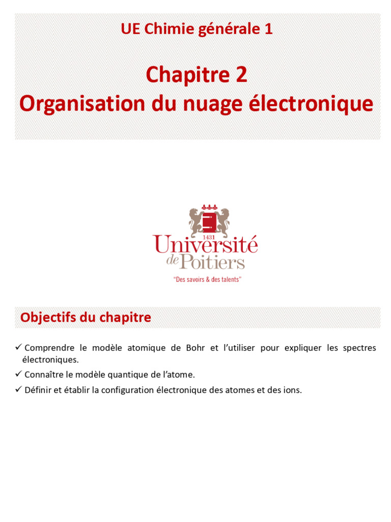 Chap2 Nuage Électronique - CM Du 18092024 | PDF