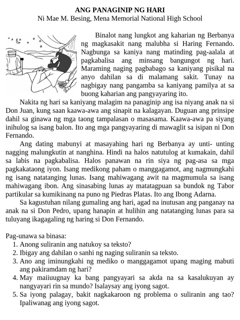 Ang Panaginip NG Hari | PDF