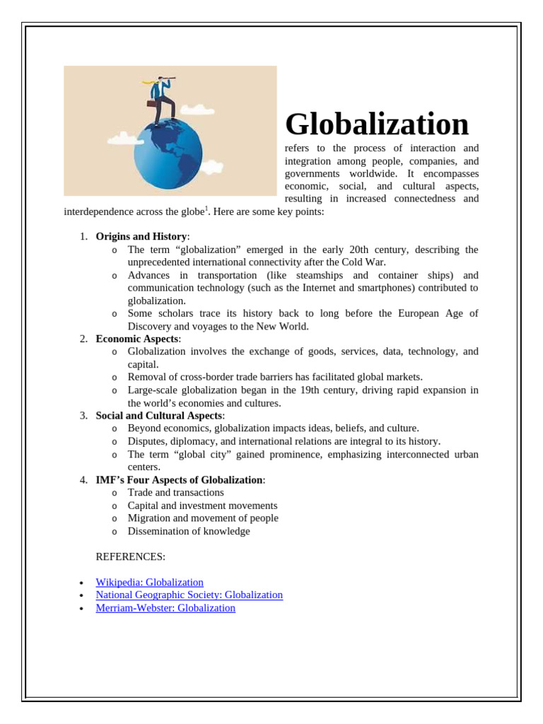 GLOBALIZATION | PDF