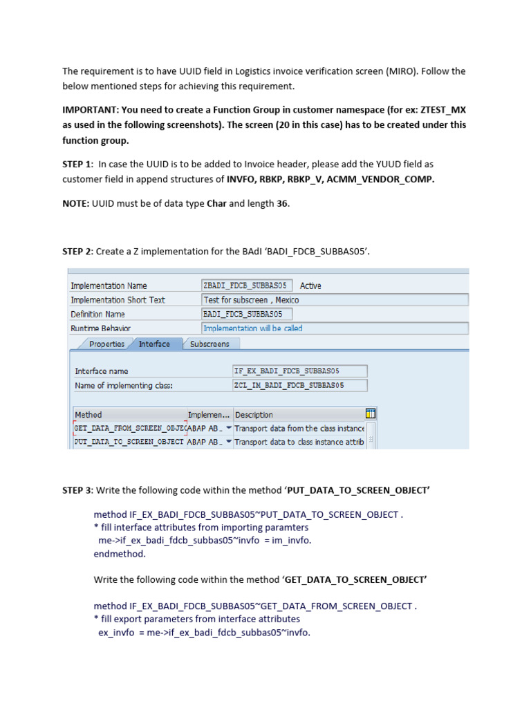 UUID For Vendor Invoices | PDF | Parameter (Computer Programming) | Computing