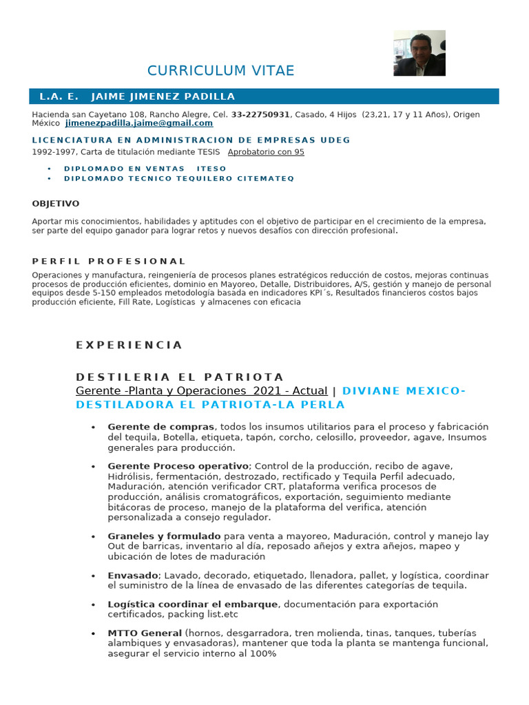 CURRICULUM VITAE. Mar-2024 Jaime | PDF