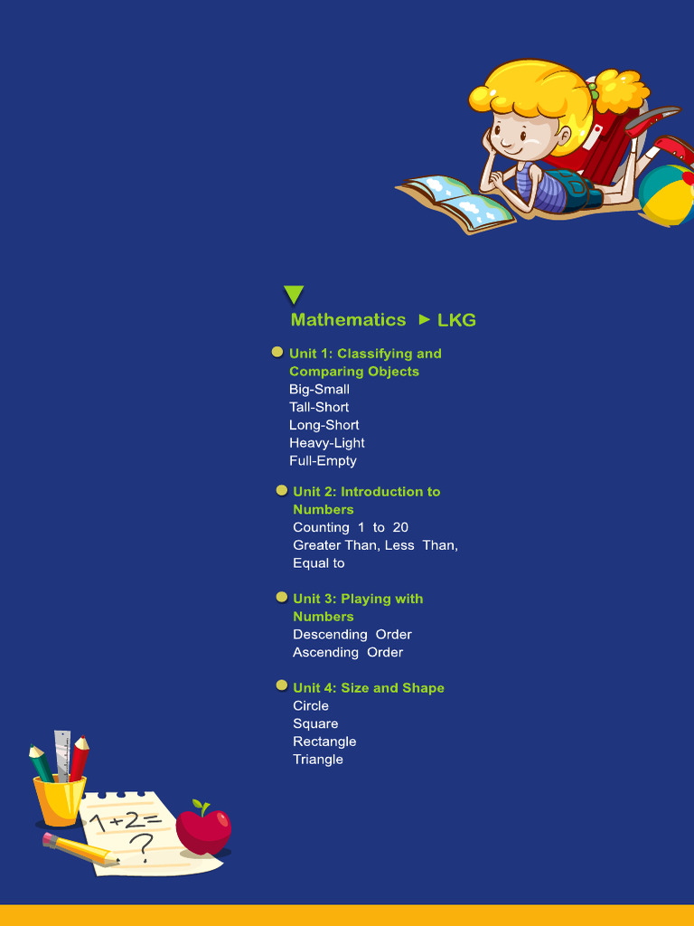 Maths LKG | PDF