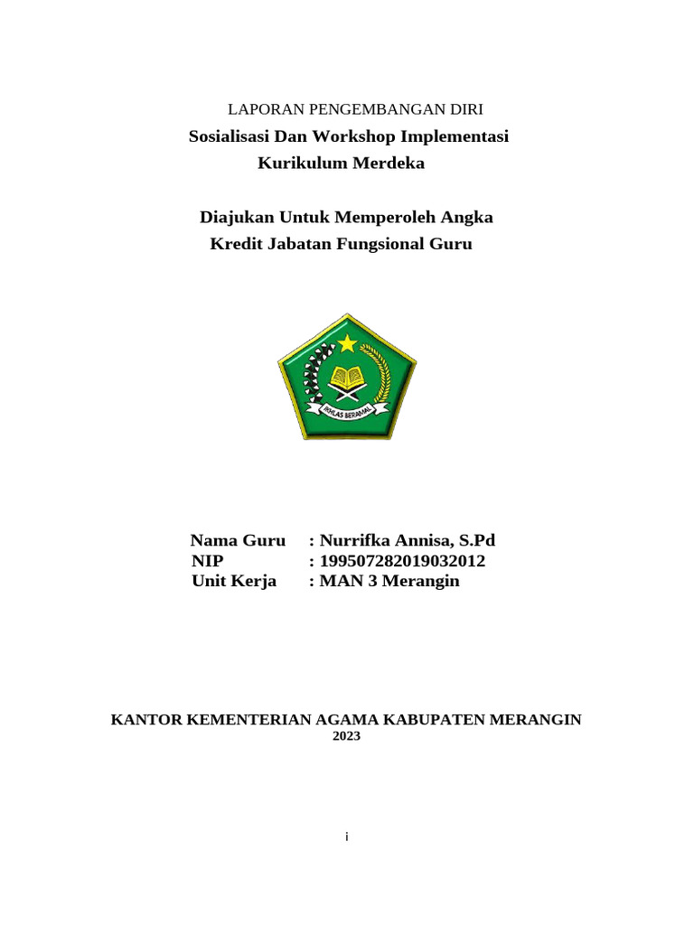 LAPORAN IKM Kemenag Merangin | PDF