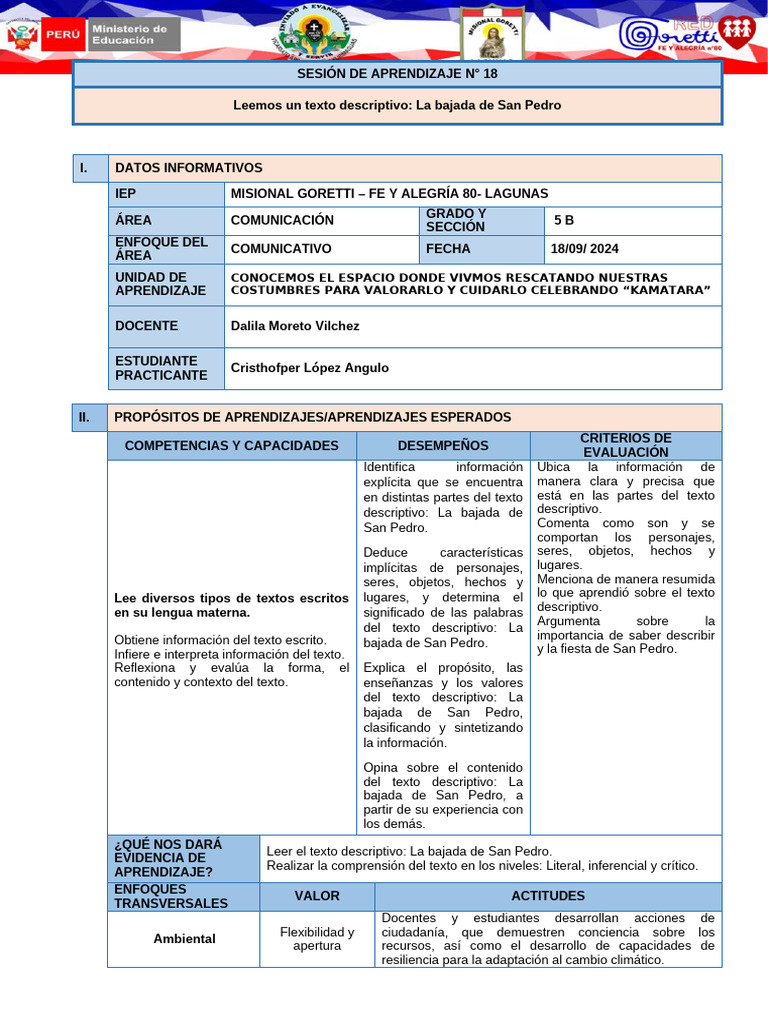 S18 Leemosuntextodescriptivo CristhofperLópez DalilaMoretoVilchez | PDF