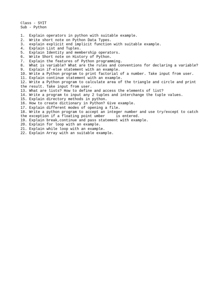 Python Sem III | PDF