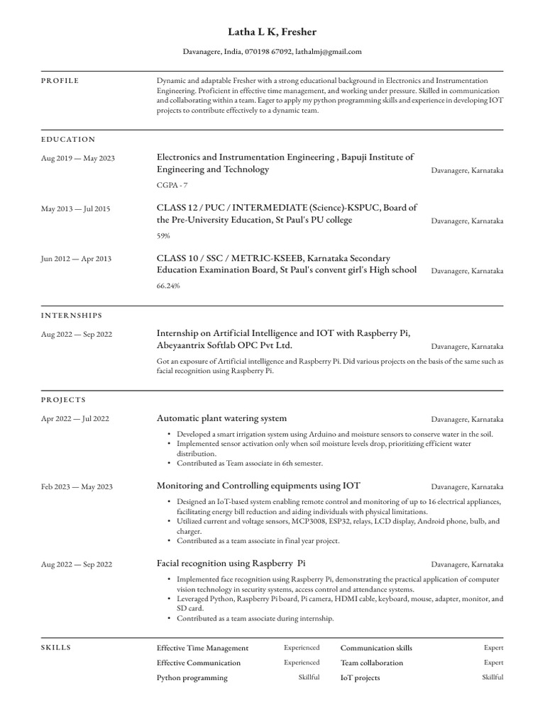 LATHA LK-profile | PDF