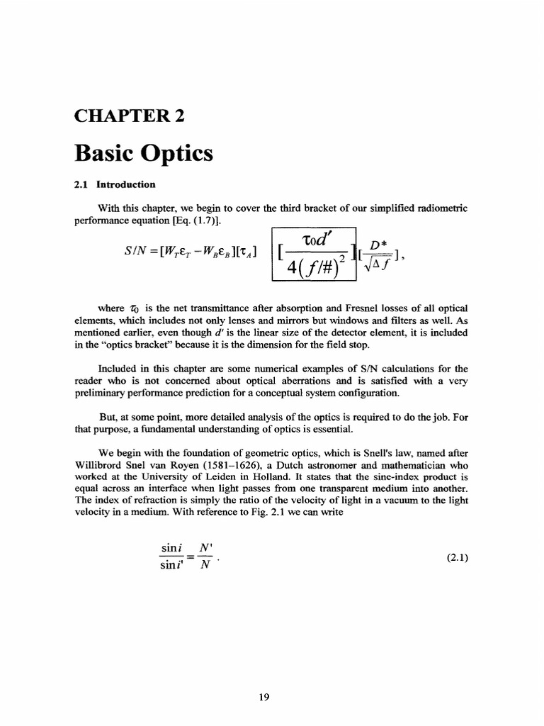 TT48 - ch2 Basic Optics | PDF