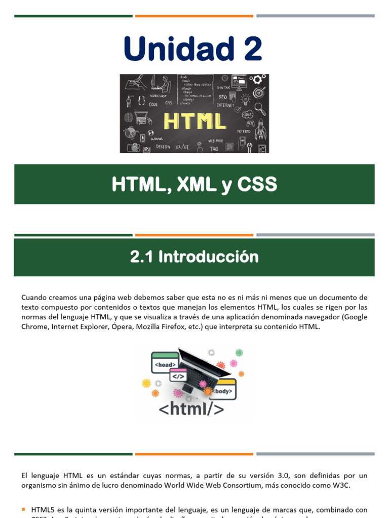 Subtemas 2.1 y 2.2 Programación Web. | PDF