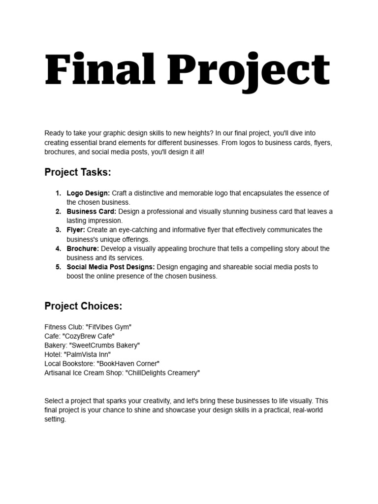 Final Project Description | PDF