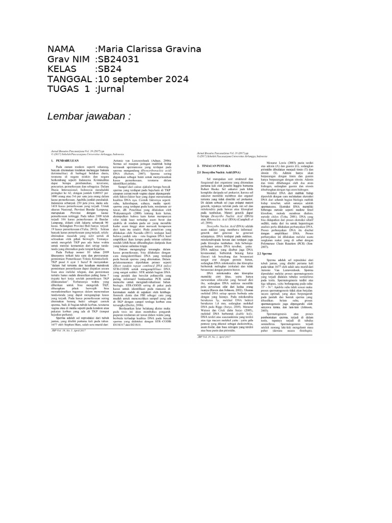 Tugas - Kromosom Icha - 123 | PDF