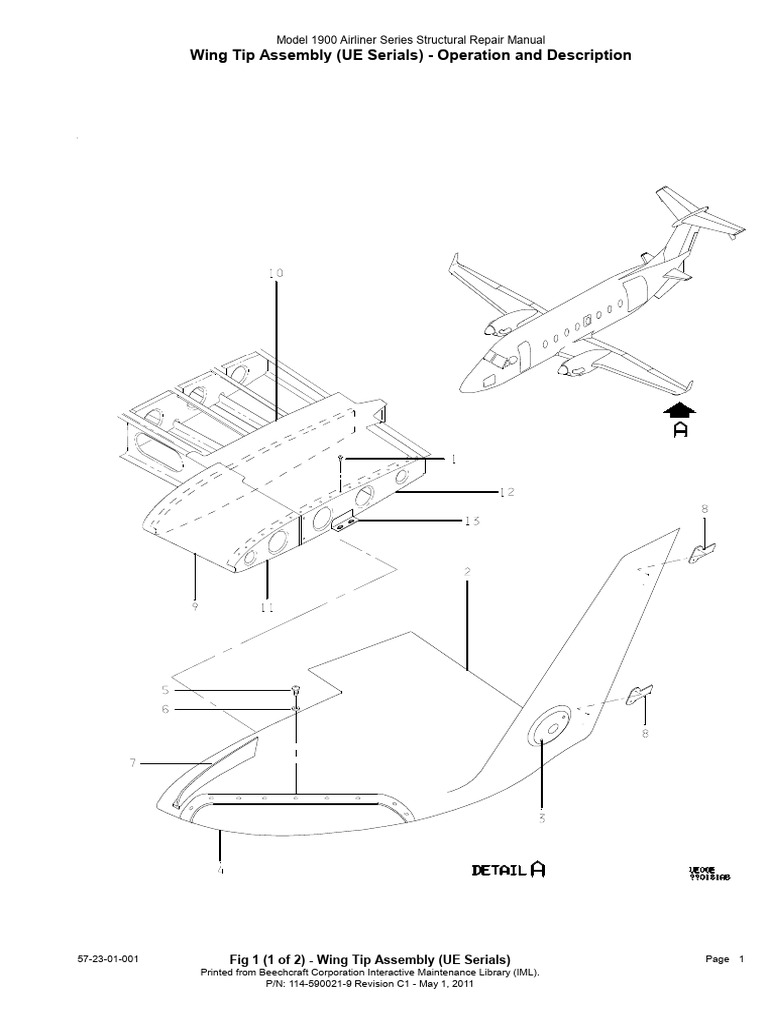 Wing Tip Assembly (UE Serials) - Operation and Description | PDF ...