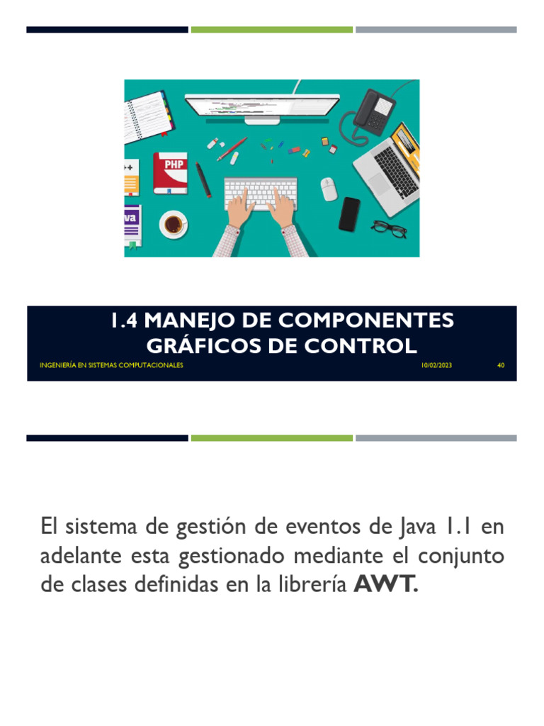 1.4 Manejo de Componentes Gráficos de Control. | PDF