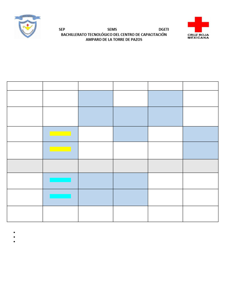 CALENDARIO 1-B EVALUACIONES P-1 Oct2024 Ca-2 | PDF