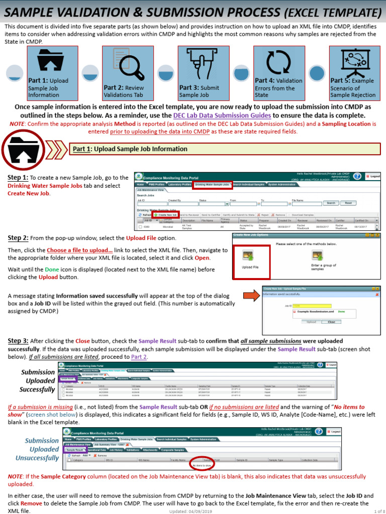 Validation Submission Excel | PDF