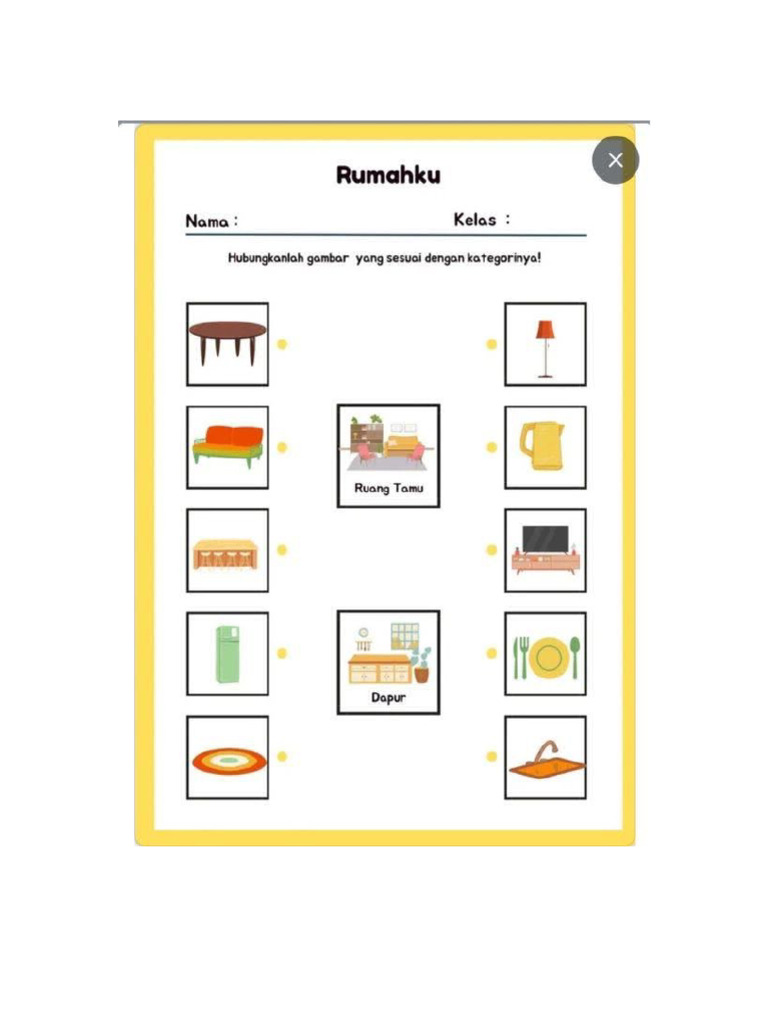 LKPD Ruangan Rumah | PDF