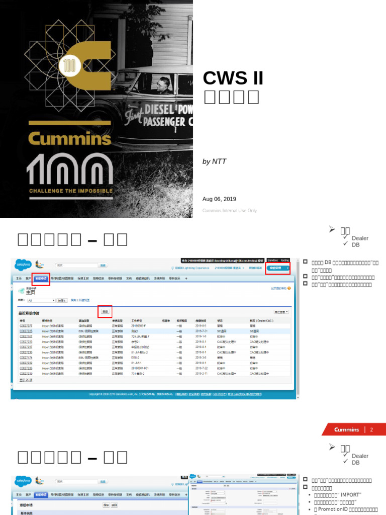 CWS II 培训手册 DRL | PDF
