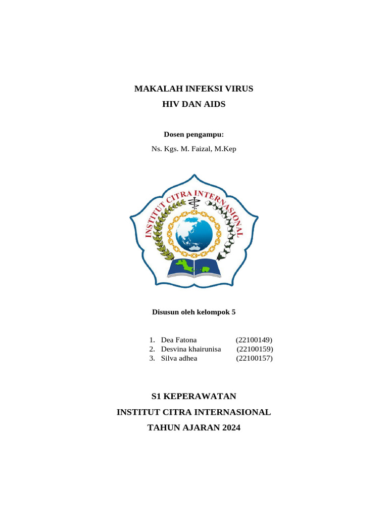 Makalah Hiv Aids Kel 5 (4d) | PDF