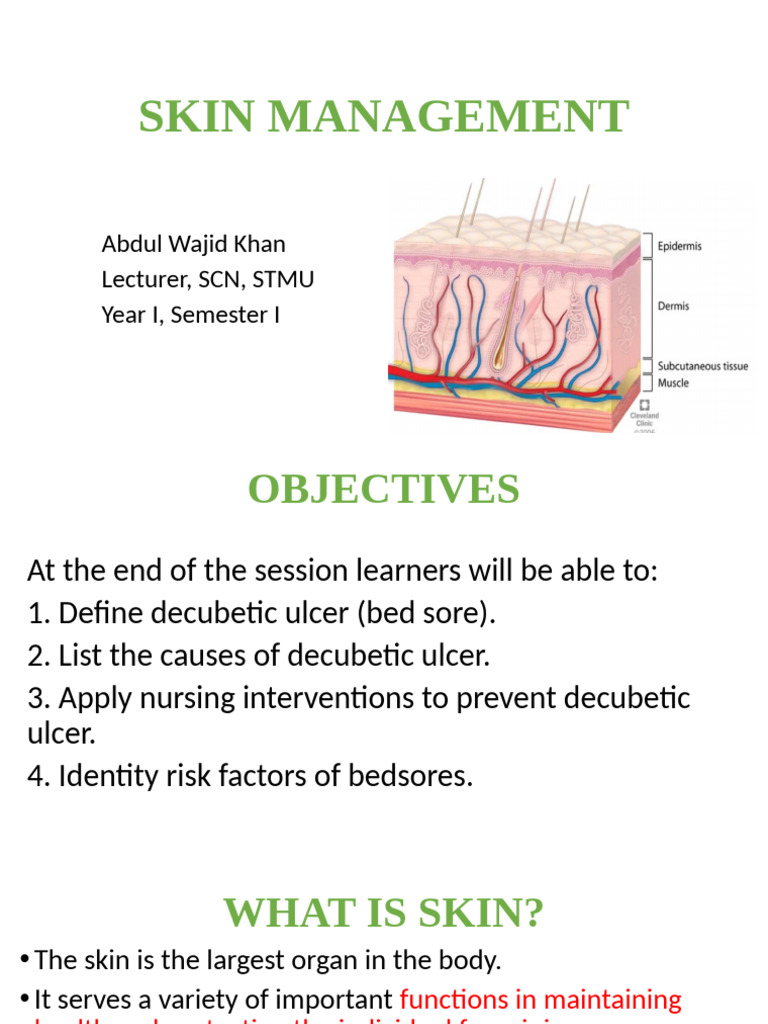 Skin Management by Abdul Wajid | PDF