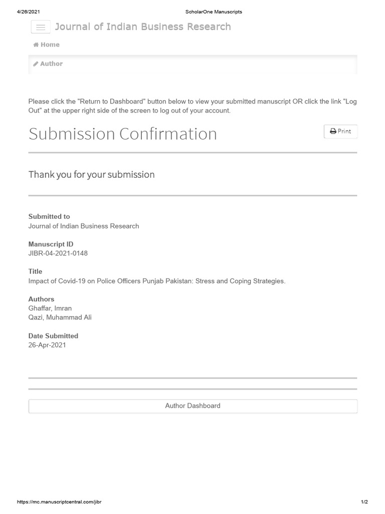 ScholarOne Manuscripts2 | PDF