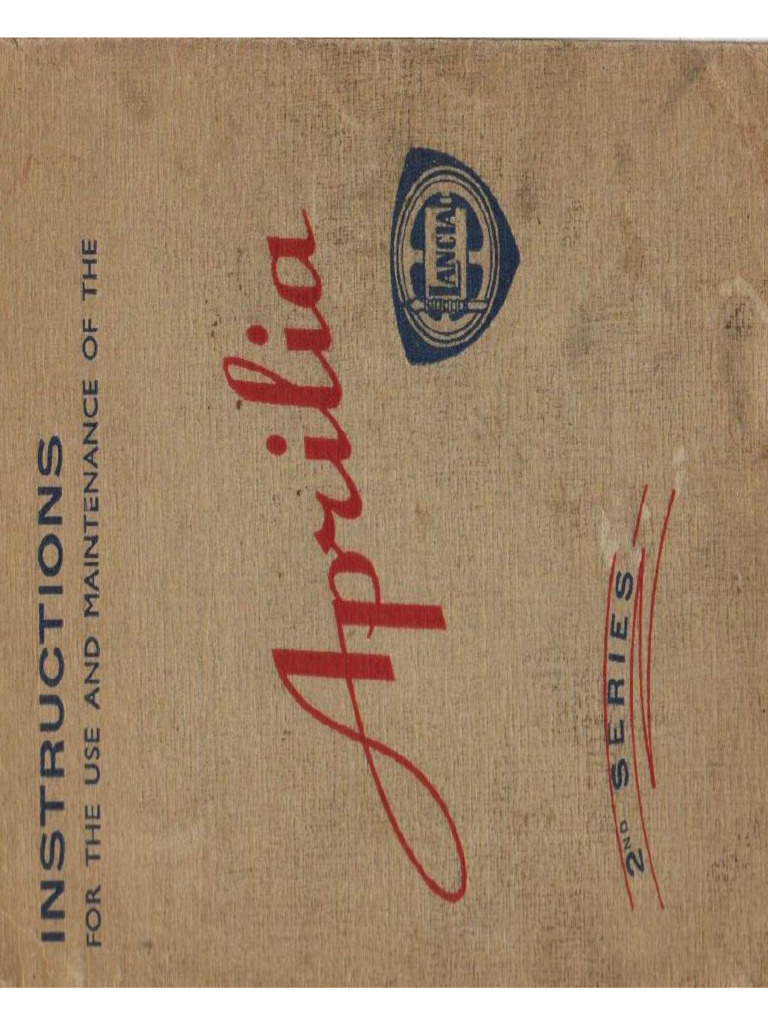 Aprilia Handbook 2nd Series | PDF