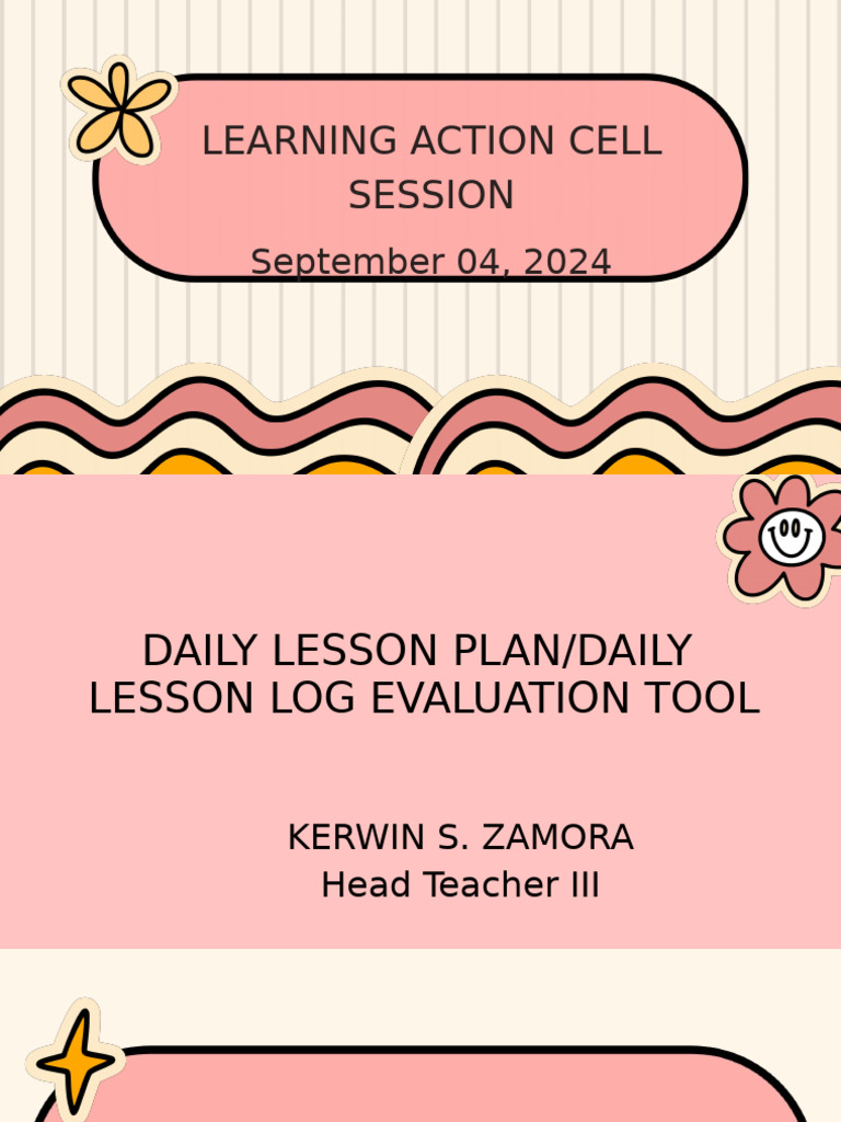 Yellow Pink and Blue Retro Class Agenda Presentation | PDF