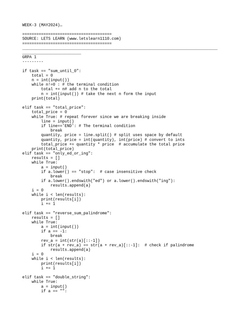 Week3 Grpa (May2024) | PDF