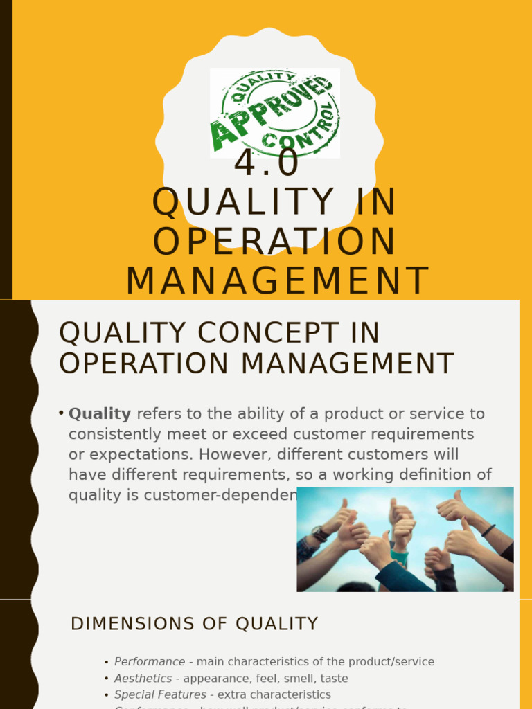 Quality Management in Operations | PDF | Scatter Plot