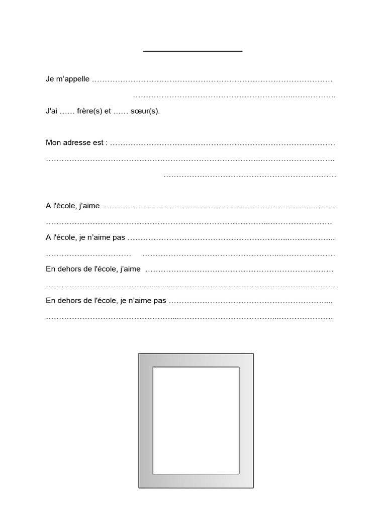 Fiche de Presentation | PDF