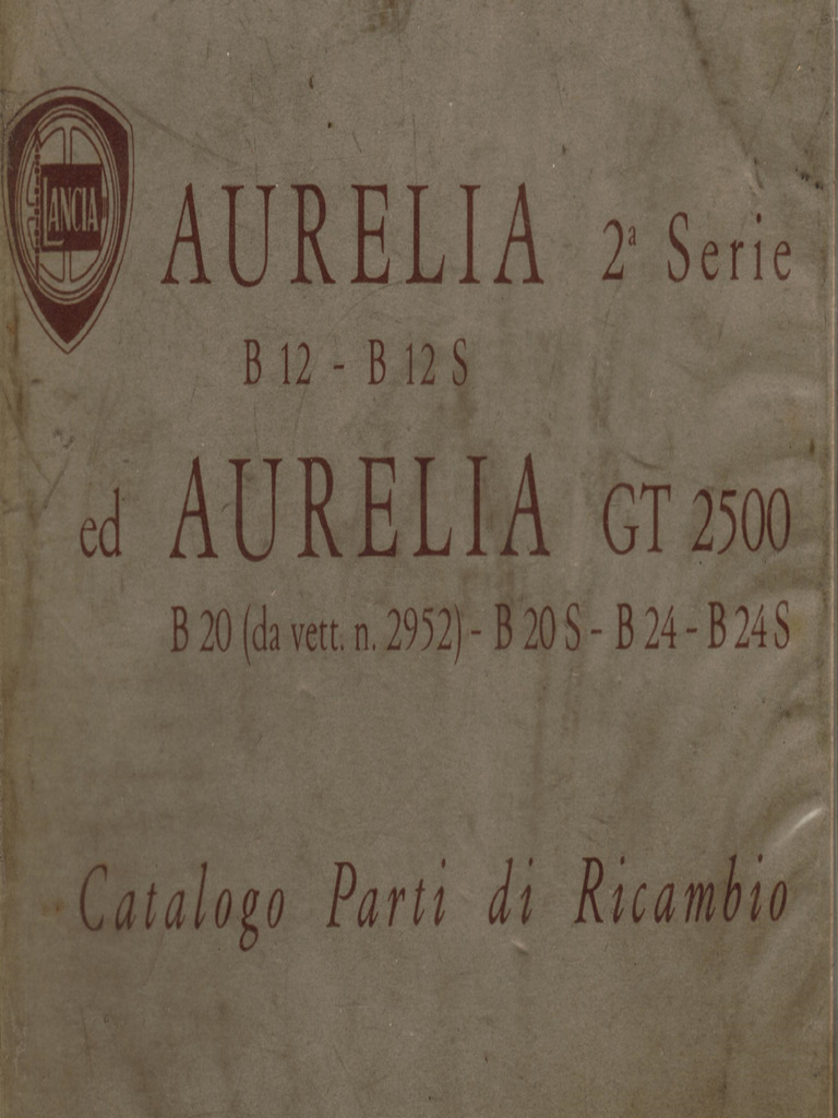Aurelia 2nd Series Parts Book | PDF