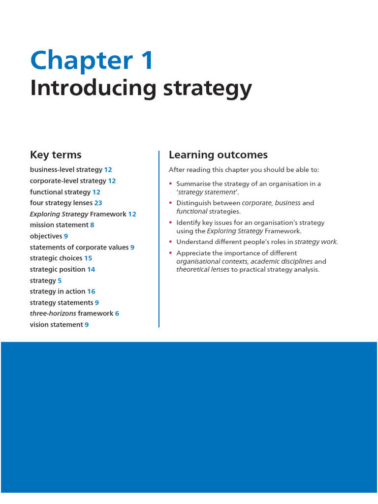 Exploring Strategy 3 Chapters | PDF