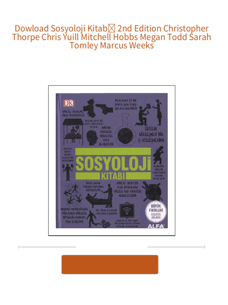 (Ebooks PDF) Download Sosyoloji Kitabı 2nd Edition Christopher Thorpe ... (Ebooks PDF) Download Sosyoloji Kitabı 2nd Edition Christopher Thorpe ...