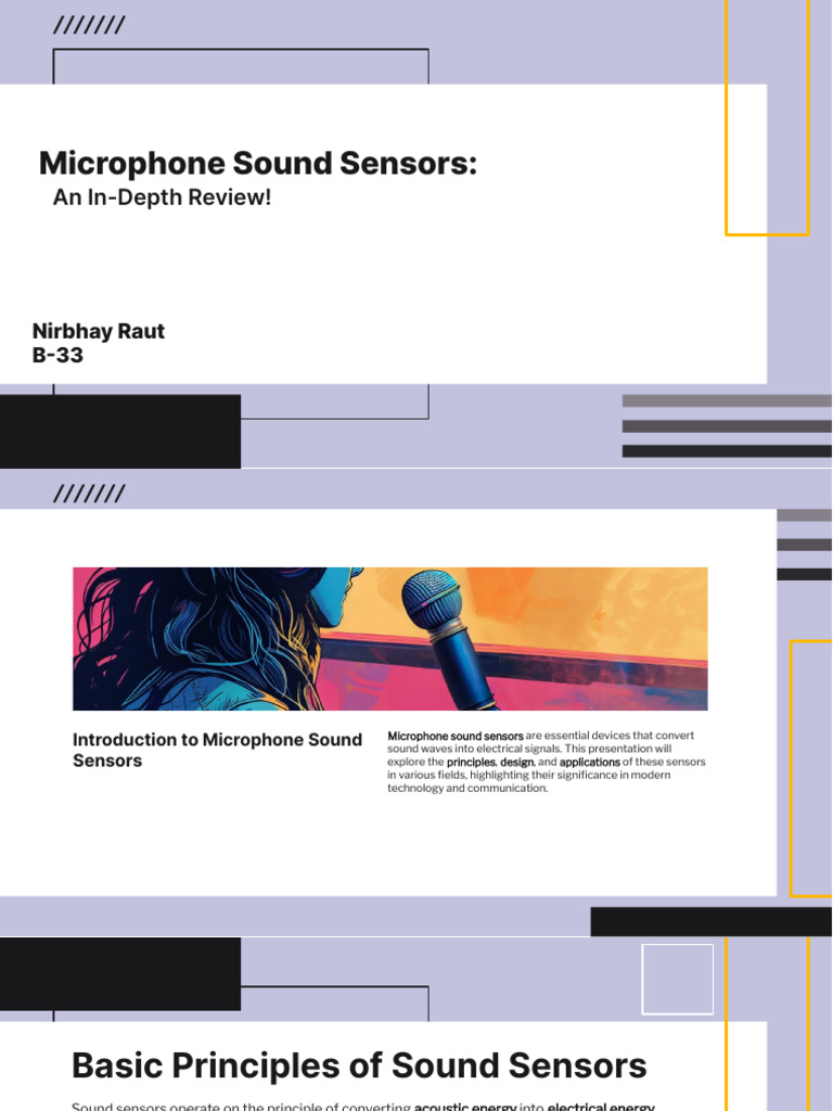 Microphone Sound Sensors:: An In-Depth Review! | PDF