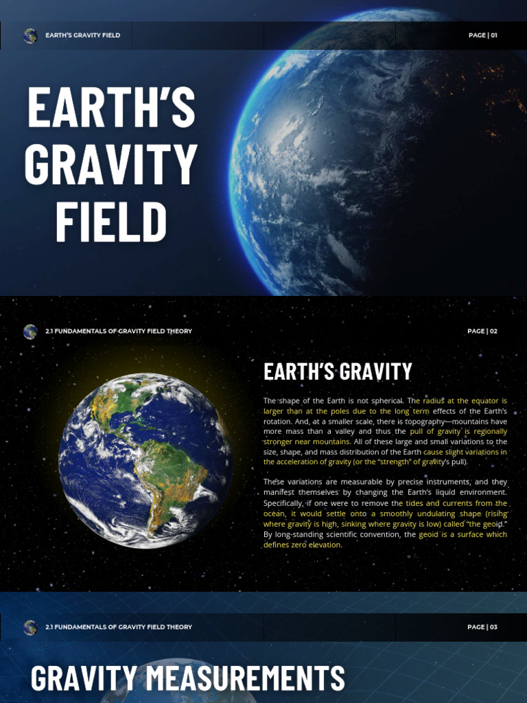 Gravity Field of The Earth | PDF