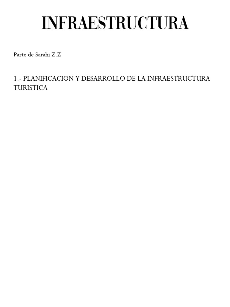 Infraestructura | PDF