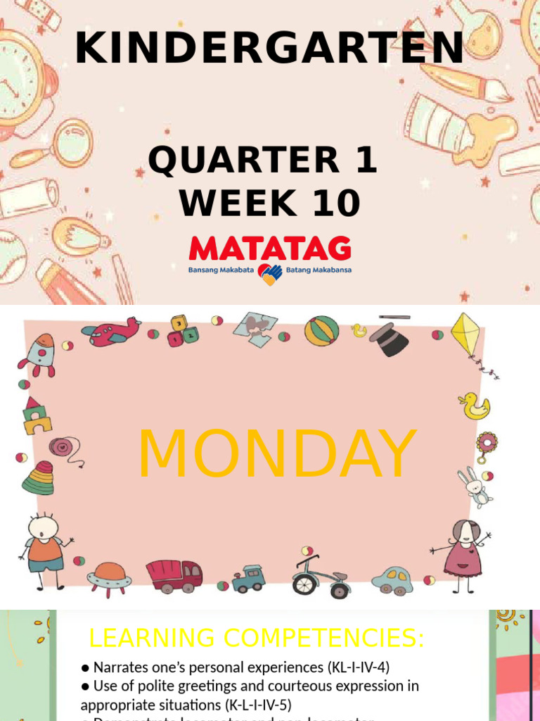 Q1-Kinder PPT Week 10 | PDF