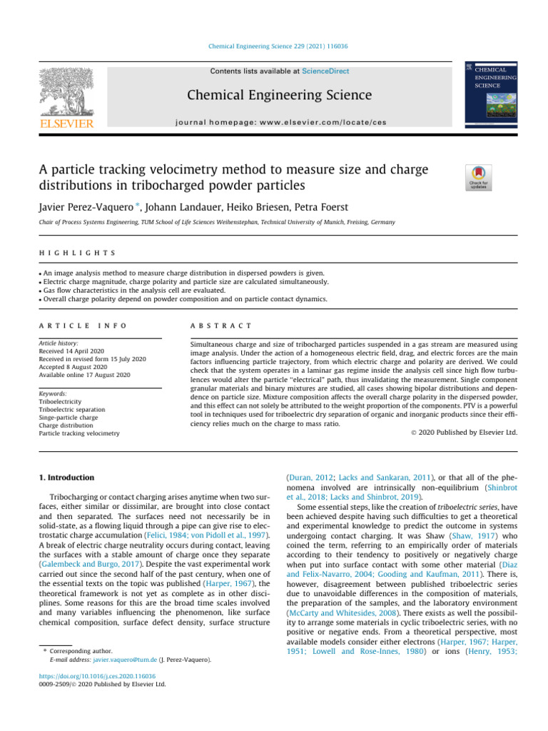 28 - A Particle Tracking Velocimetry Method To Measure Size and Charge ...