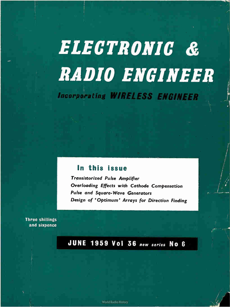 Electronic & Radio Engineer 1959 06 | PDF