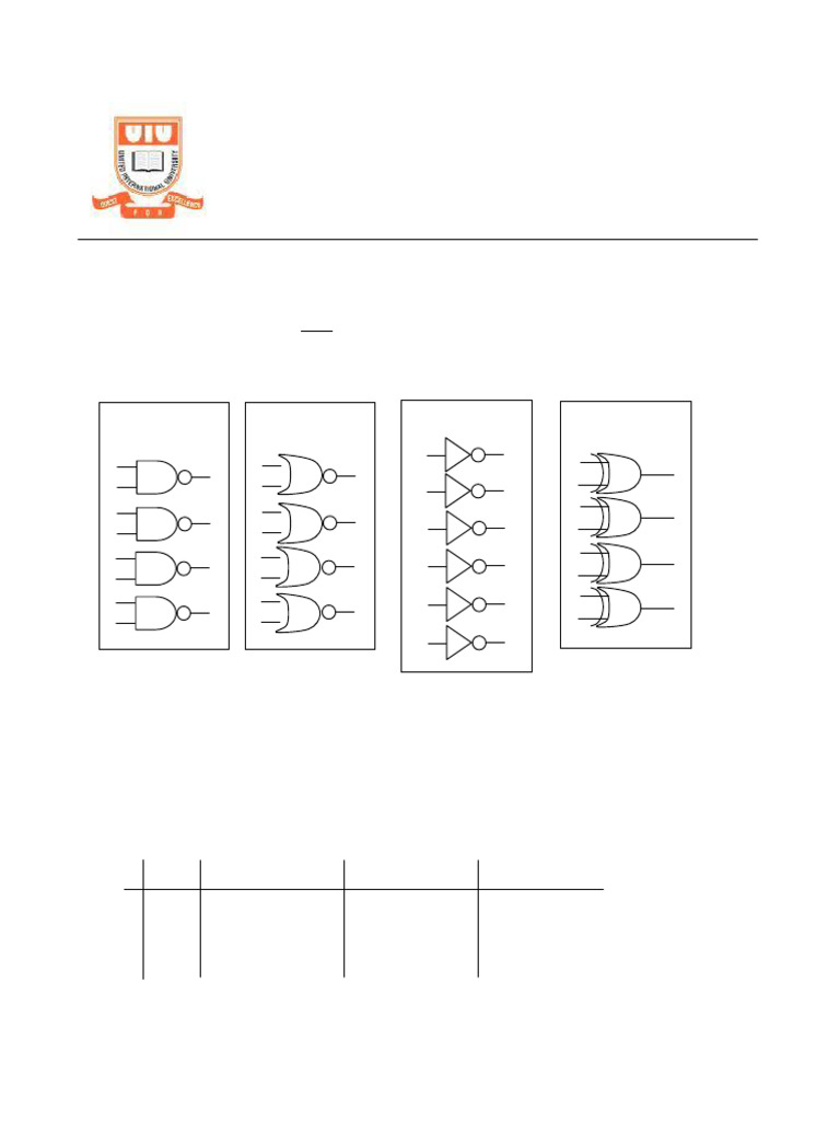 Lab1 - Digital Logic Gates | PDF