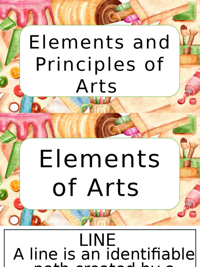 Elements and Principles of Arts | PDF
