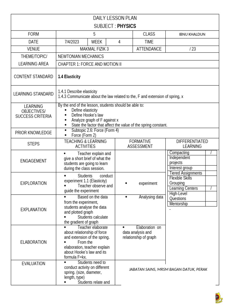 RPH 1.4 Elasticity (5ib) (Part 1) | PDF