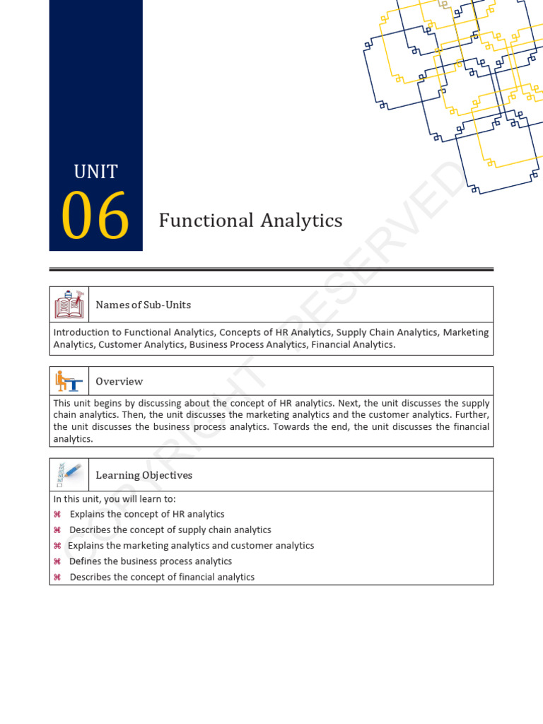 MBA Business Analytics 06 | PDF
