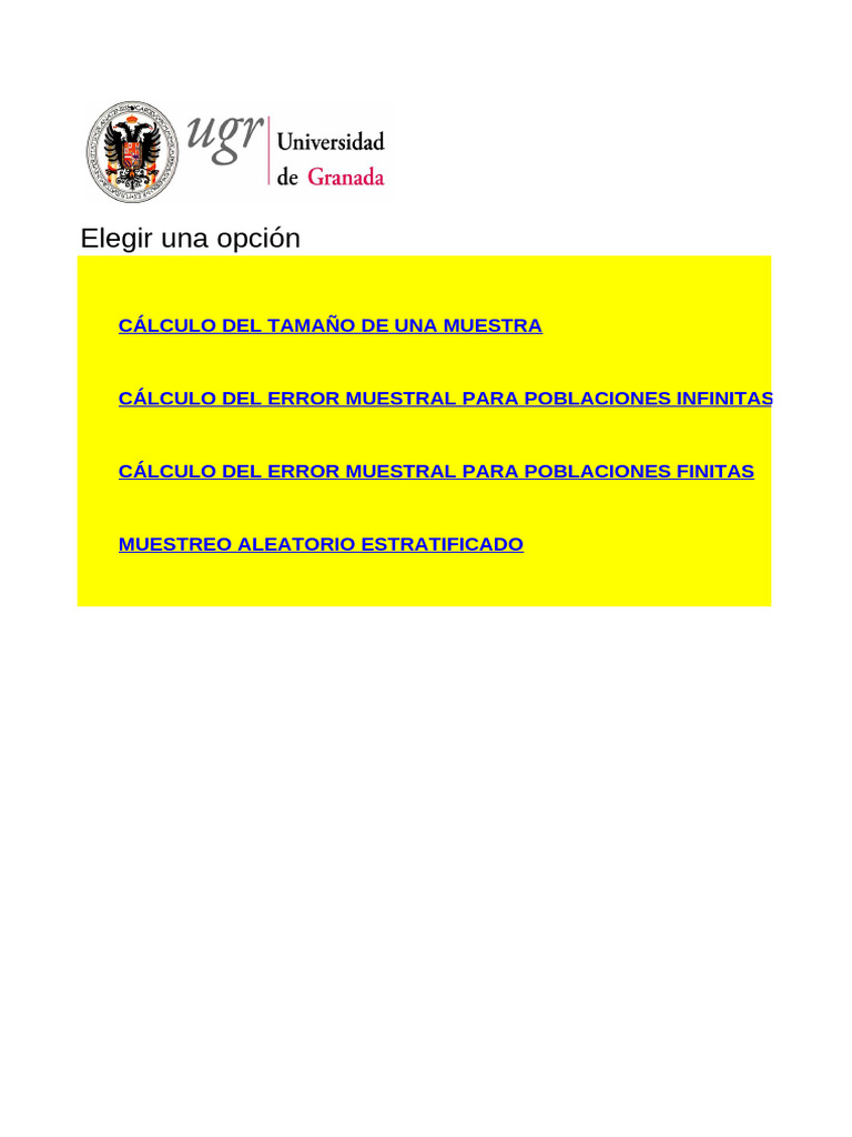 Calculotamañomuestra | PDF