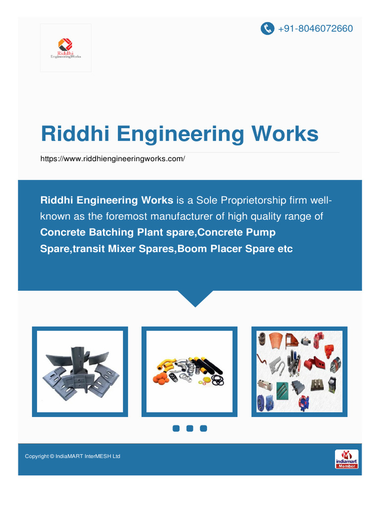 Riddhi Engineering Works | PDF