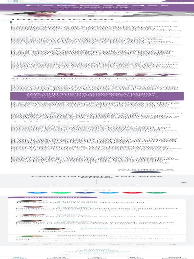 Introduction Commander (ENTJ) Personality 16P | PDF