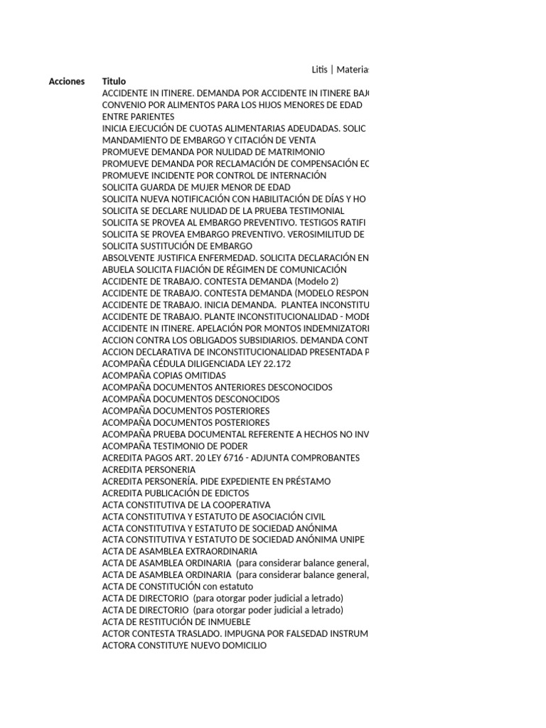 Litis Materias | PDF