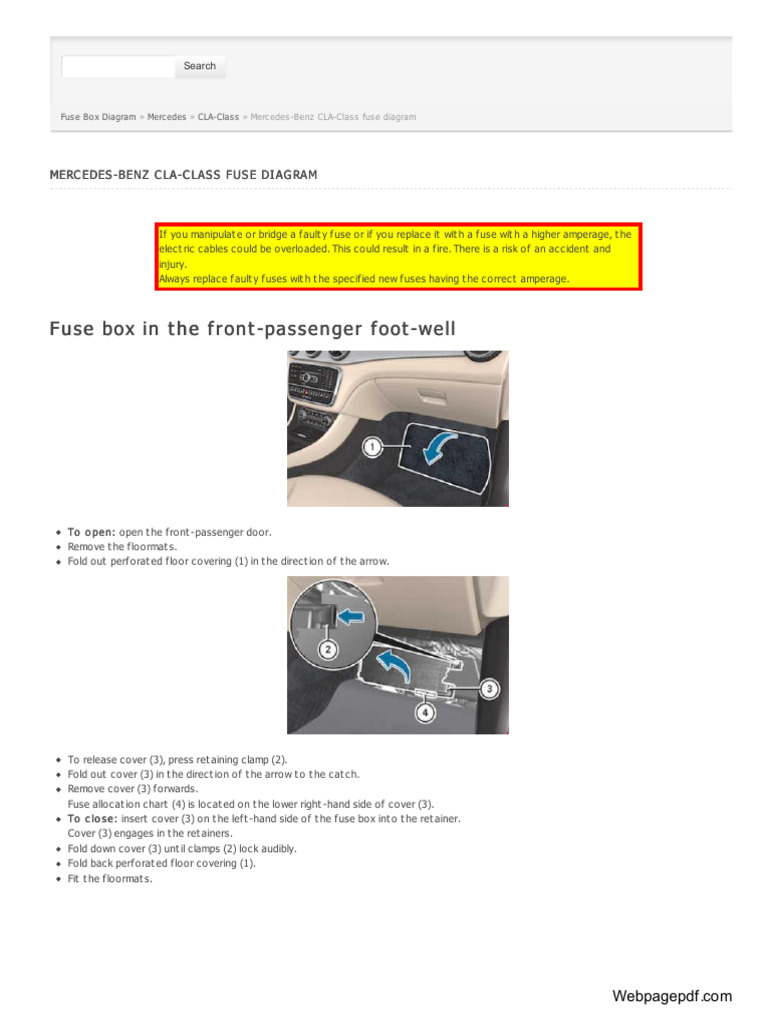Mercedes Cla Fuse Relay | PDF