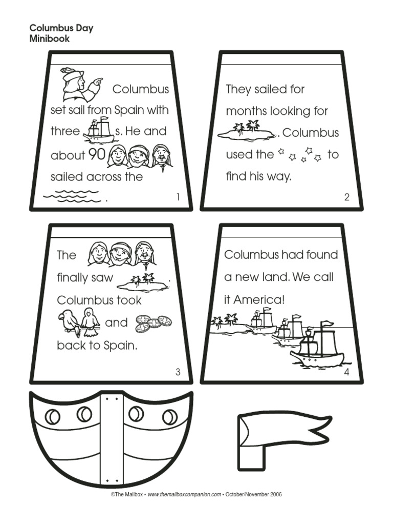 Columbus Day Booklet Christopher Columbus' Voyage | PDF