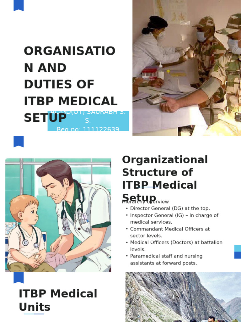 ITBP Medical Setup and Hierarchy Overview | PDF | Paramedic | Science ...