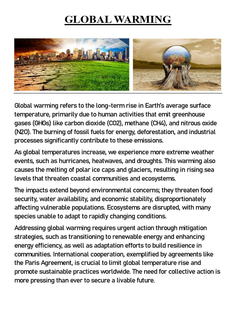 Global Warming | PDF
